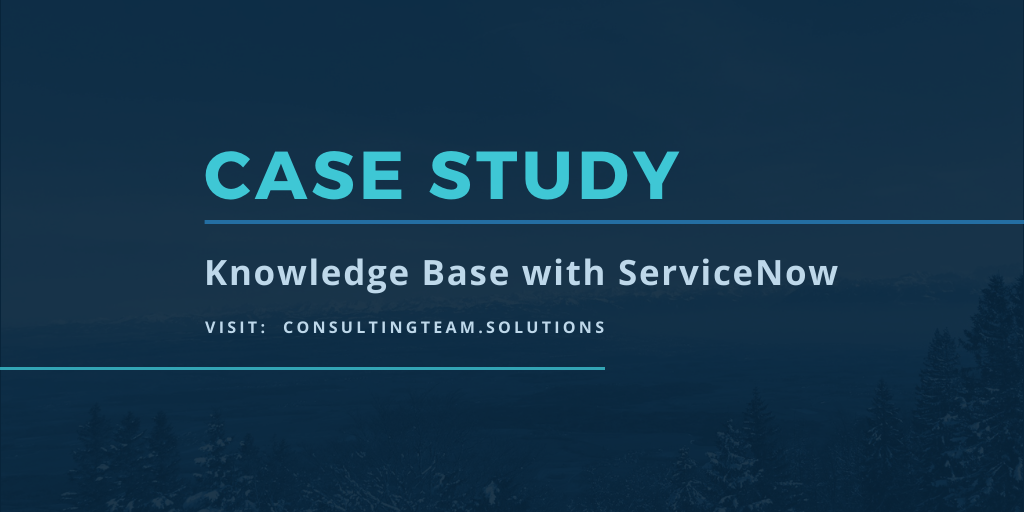 Knowledge Base with ServiceNow. Didier Debbaut
