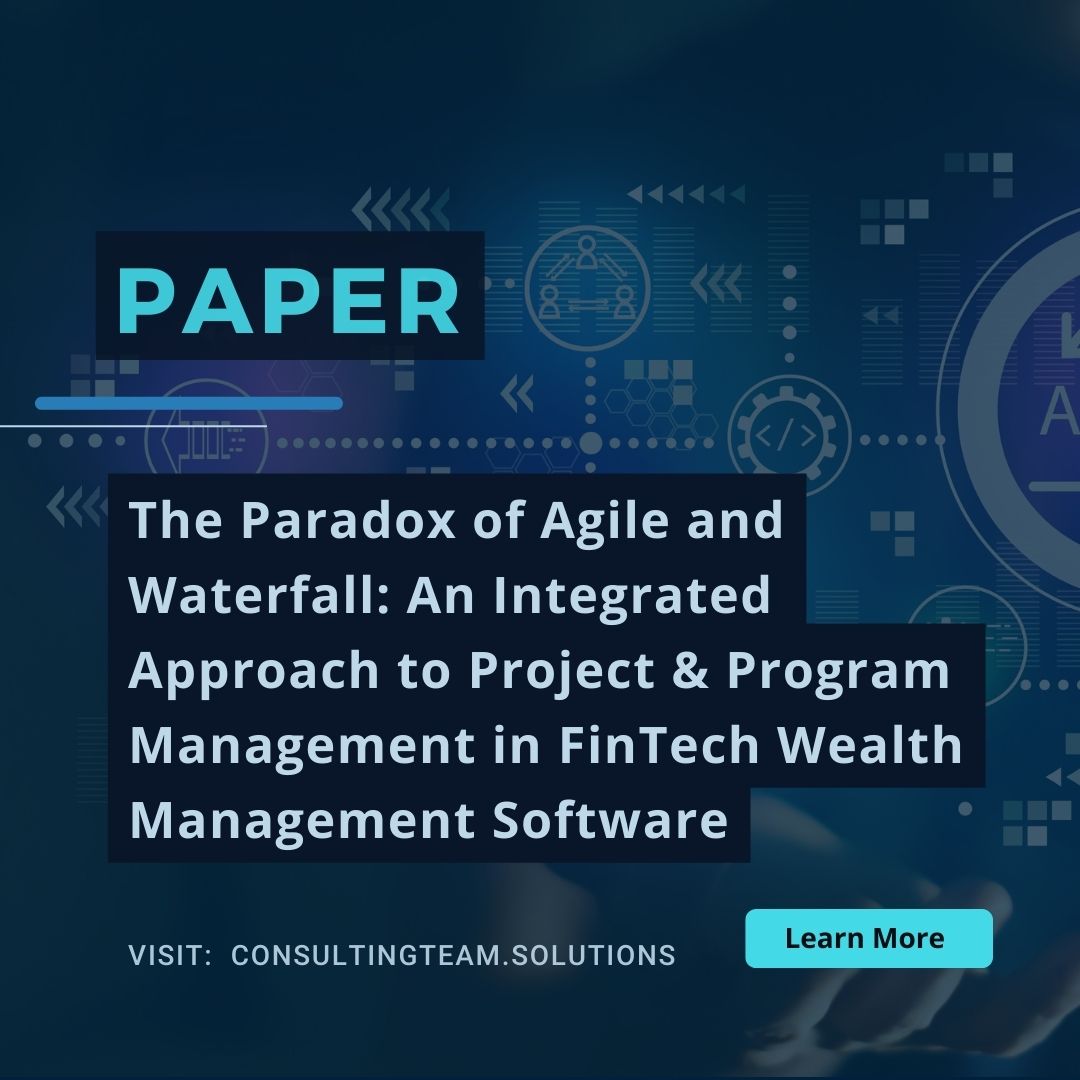 Agile & Waterfall: An Integrated Approach to PMO in FinTec
